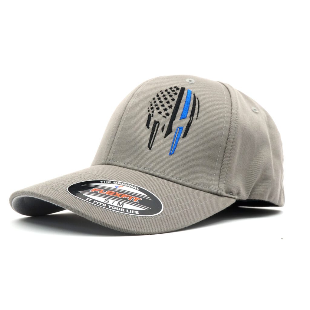 Blue Line Warrior FlexFit Hat - ReLEntless Defender Apparel