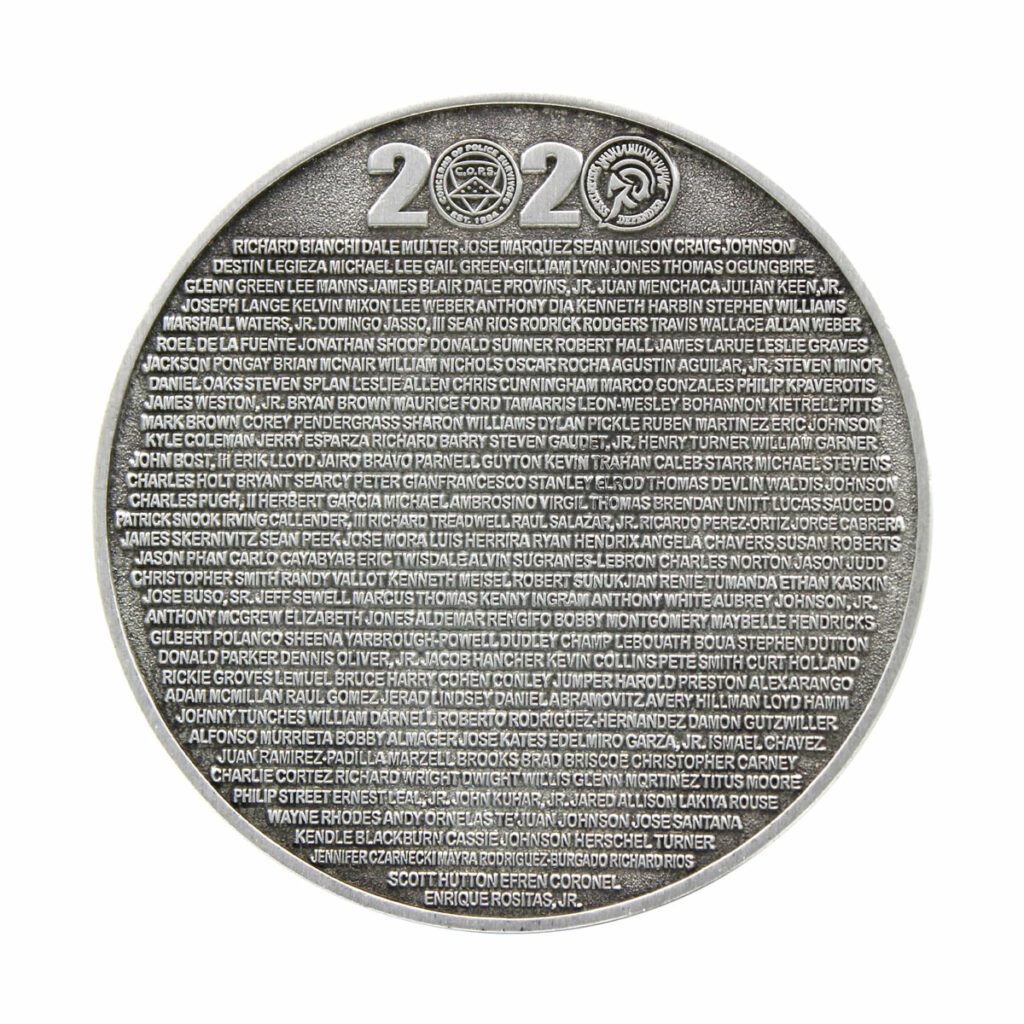 2020 Honor the Fallen Challenge Coin - ReLEntless Defender Apparel