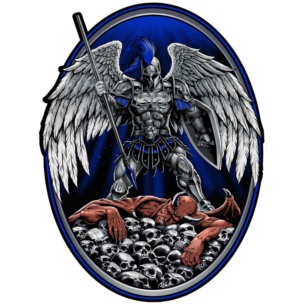 Saint Michael Decal - ReLEntless Defender Apparel