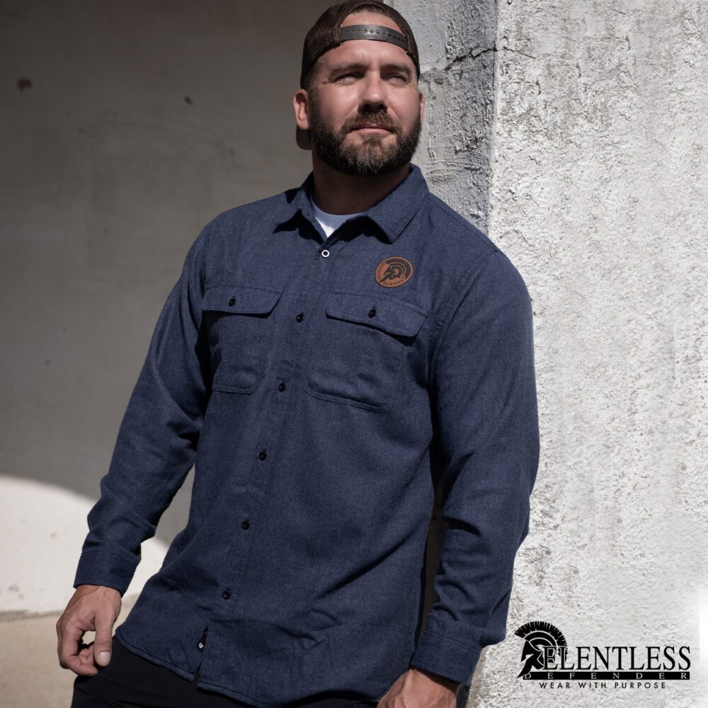 Relentless Solid Flannel - ReLEntless Defender Apparel